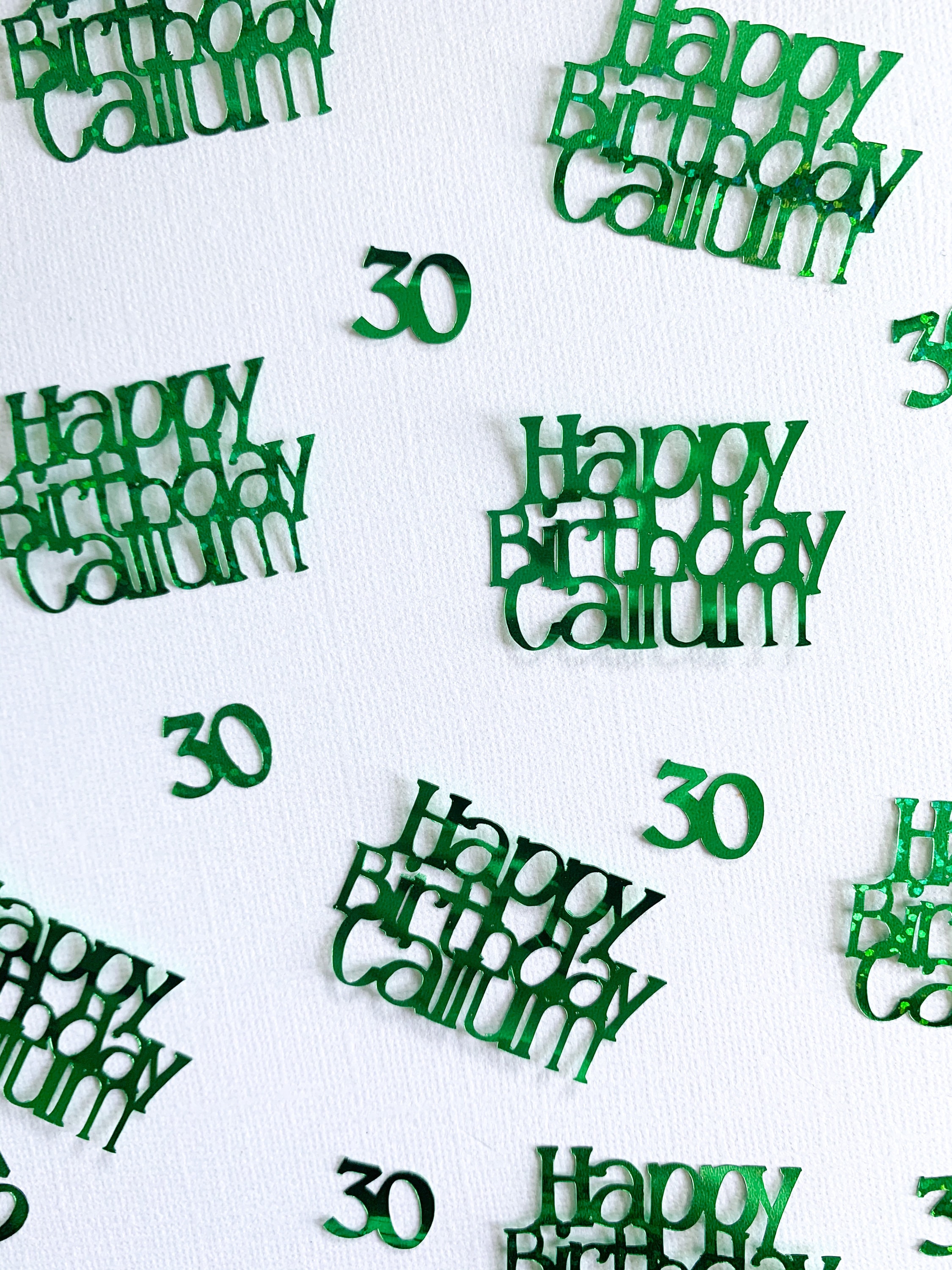 Personalized Birthday Confetti, Foil Party Decor - Etsy