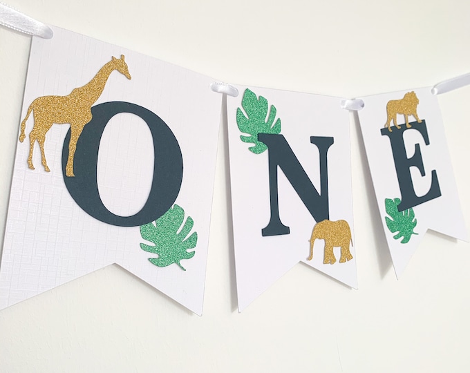 Personalised Jungle/ Safari Banner / Safari Party / Wild One - Etsy