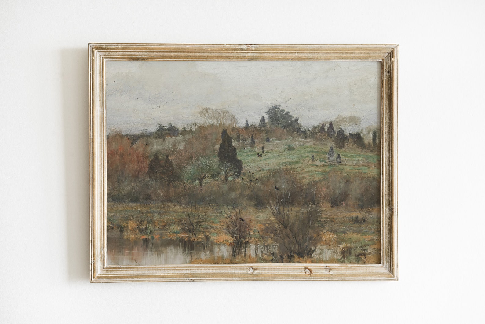 AUTUMN Vintage Fall Landscape Art Print Printable Landscape - Etsy