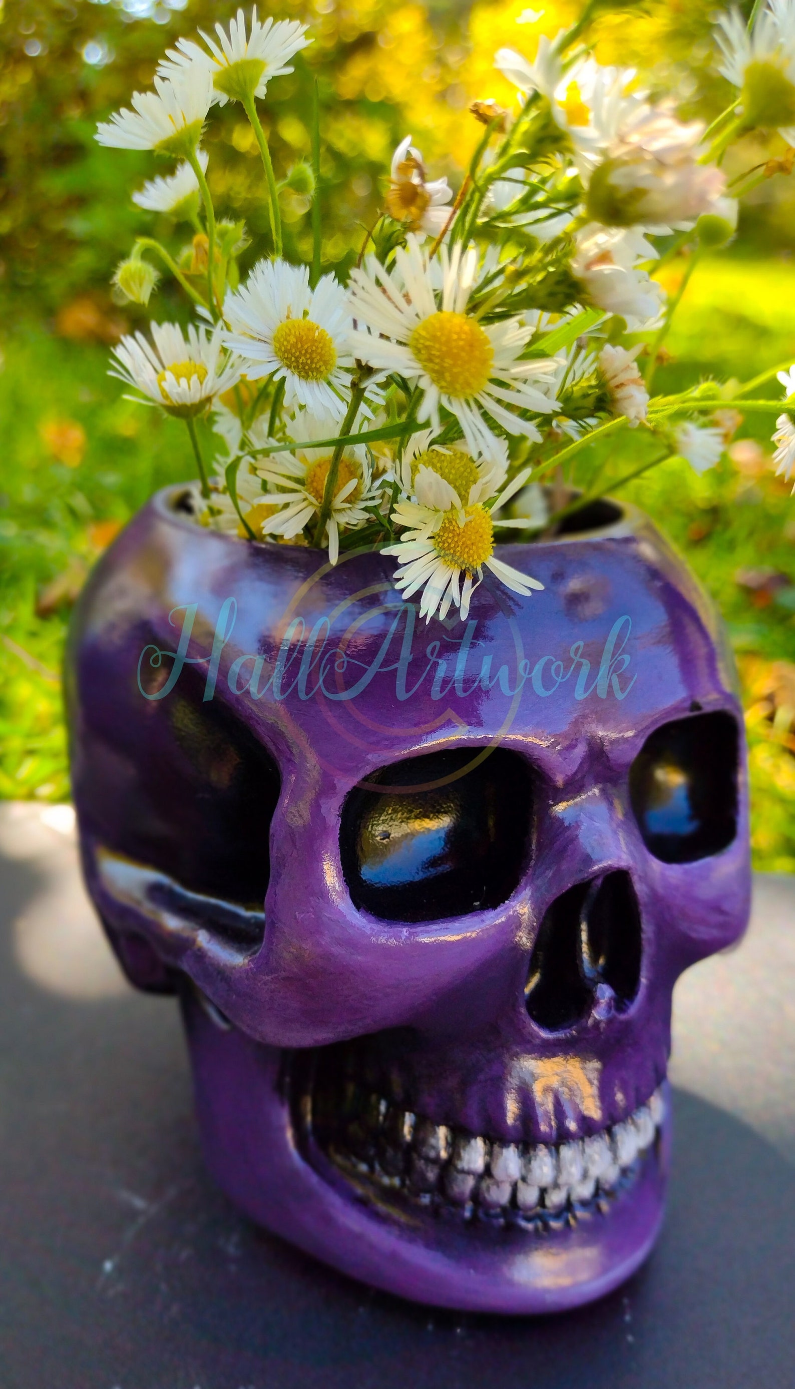 Skull Flower Pot/container - Etsy