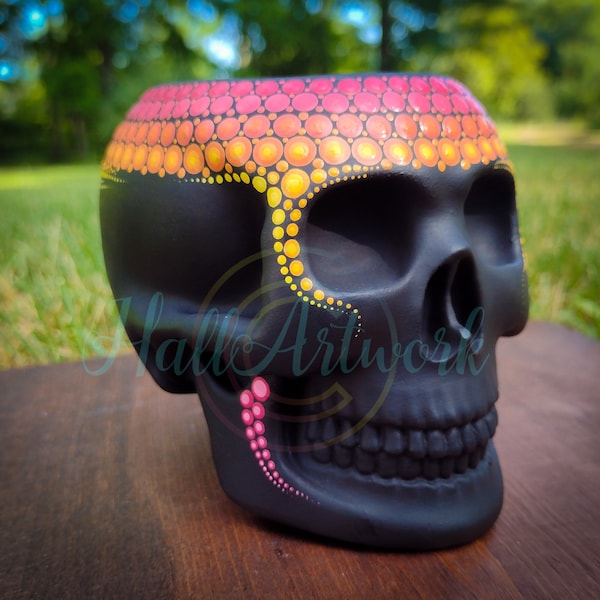 Skull Flower Pot/container - Etsy