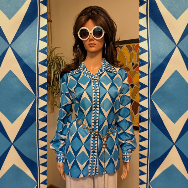Pucci 70s Blouse - Etsy