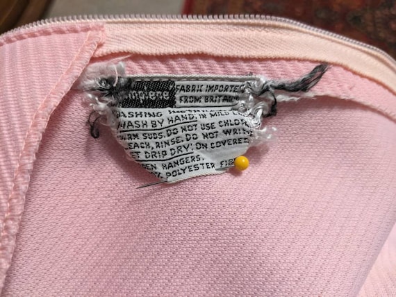 Vintage 1970s Pink "Edith Flagg" Designer Macrame Fri… - Gem