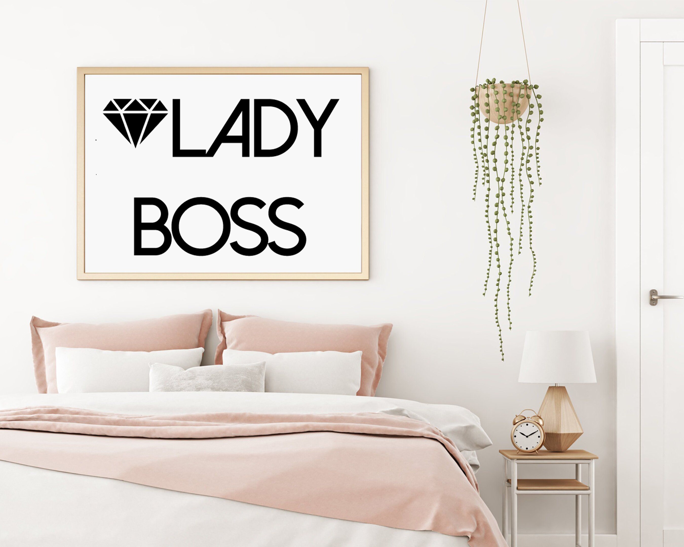 Office Wall Art Lady Boss Boss Babe Digital Download | Etsy