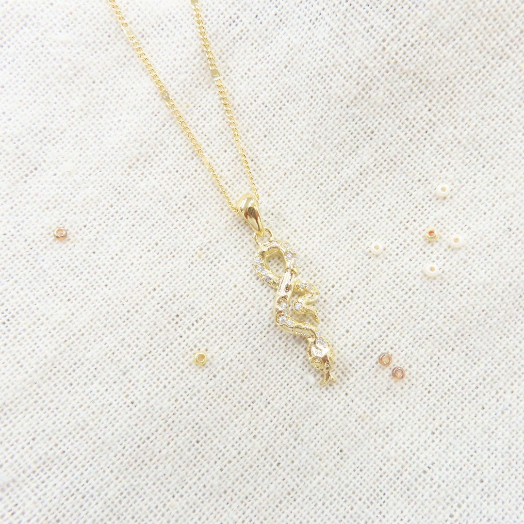 Twisted Drop Down Luxury CZ Necklace - Etsy
