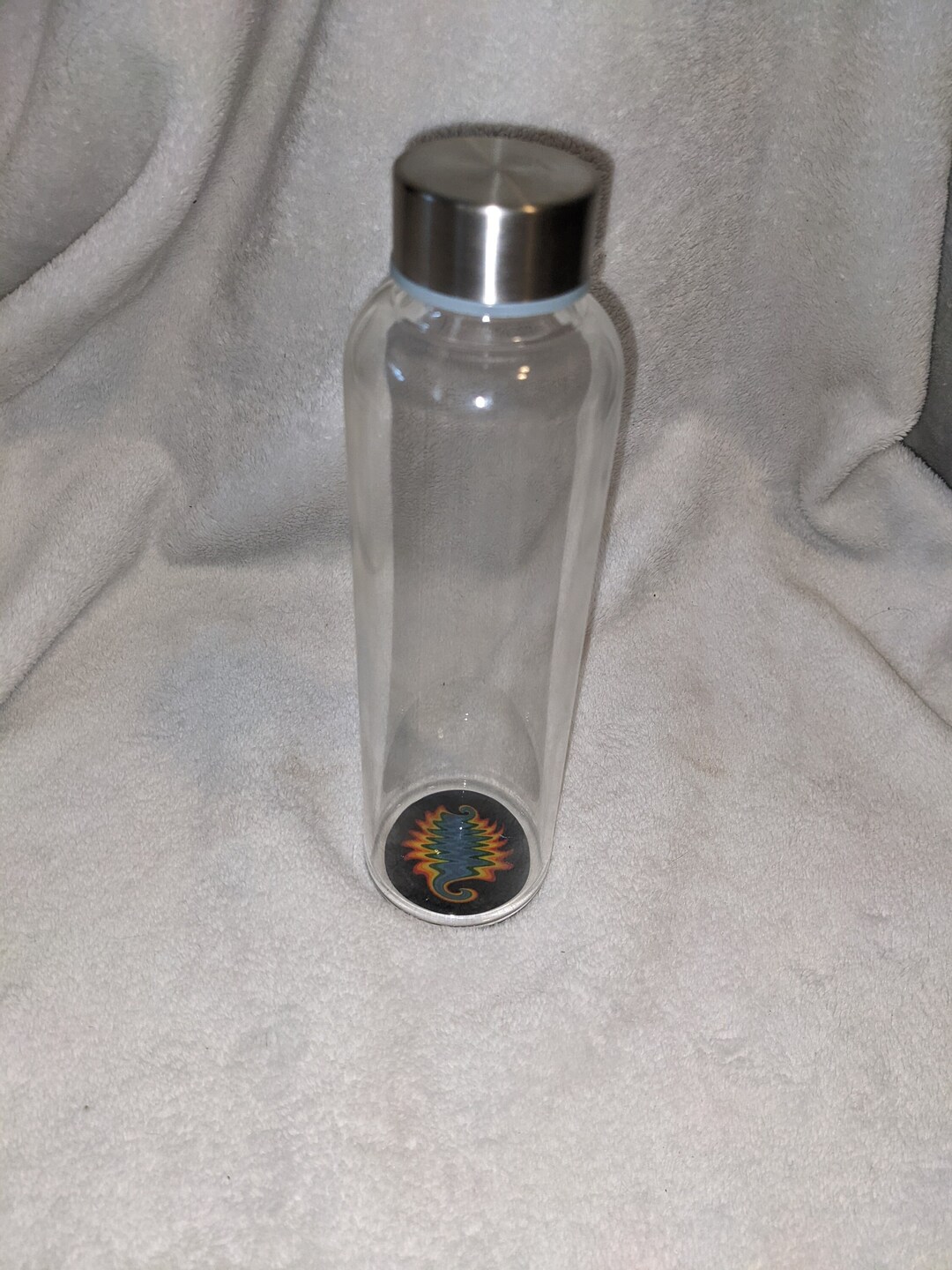 Hand Blown Glass Water Bottle - Etsy
