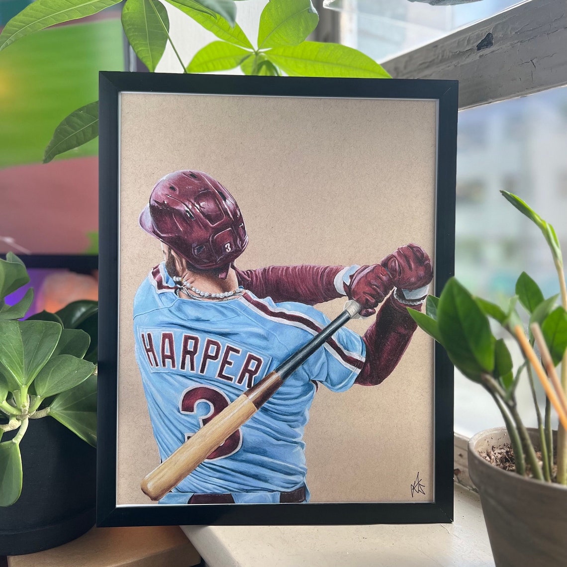 Bryce Harper Colored Pencil Illustration PRINT - Etsy
