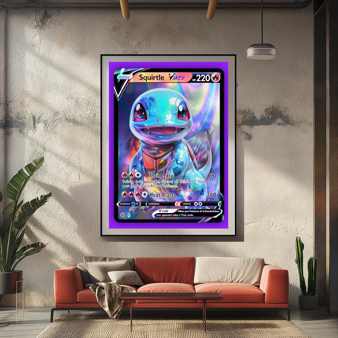 Squirtle VMAX Digital Poster File - Etsy