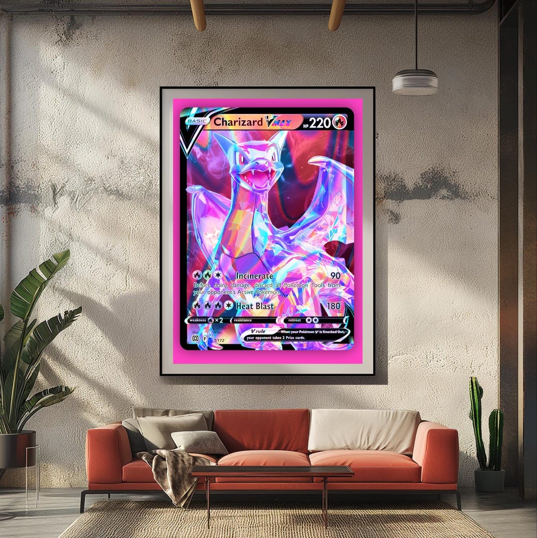 Charizard VMAX Digital Poster File - Etsy