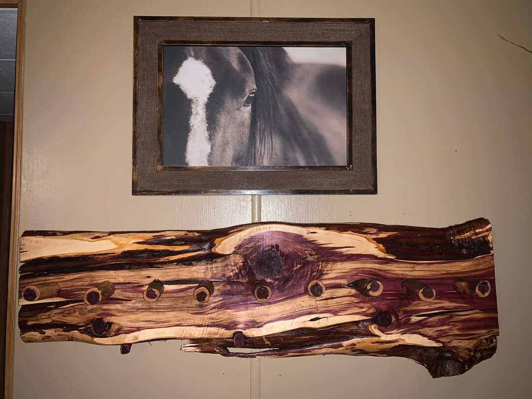 Live Edge Cedar Hat Rack, Rustic, Handmade, - Etsy