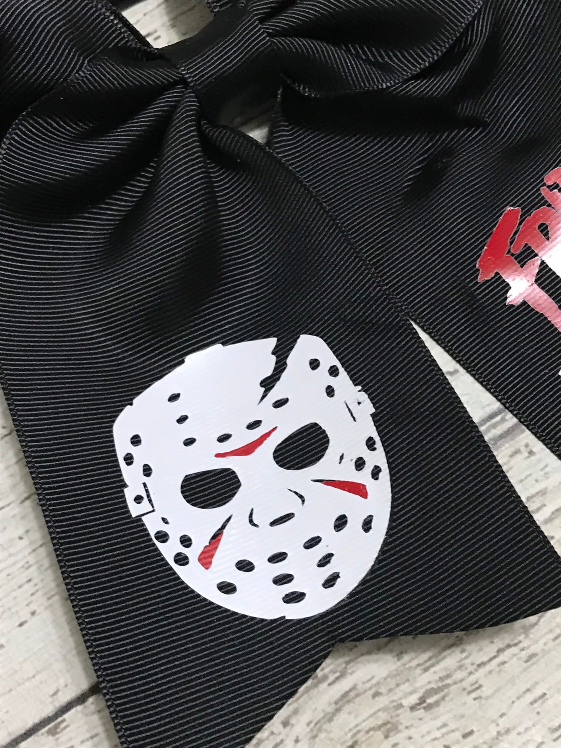 Friday 13th, Horror Fan, Horror Hair Bow, Hockey Mask Hair Bow, Scary ...