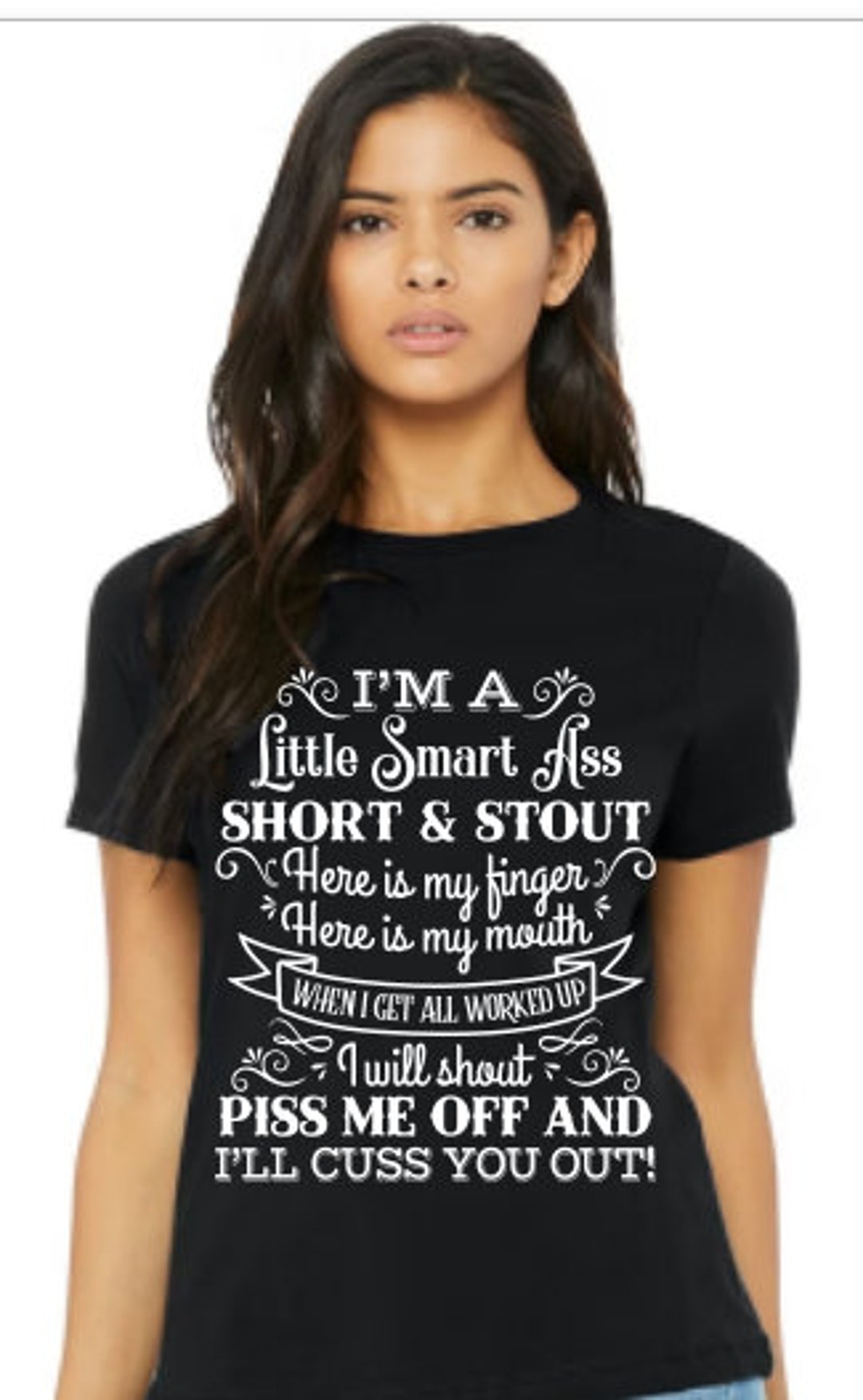 I'm A Little Smart Ass T-shirt, Funny Tee, Sarcastic Shirt, Gift for ...