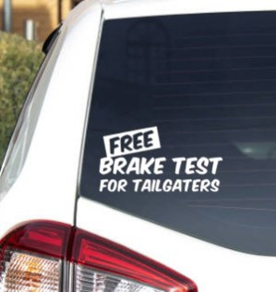 Free Brake Check Decal, Car Decal, Car Sticker, Truck Decal, Vinyl ...