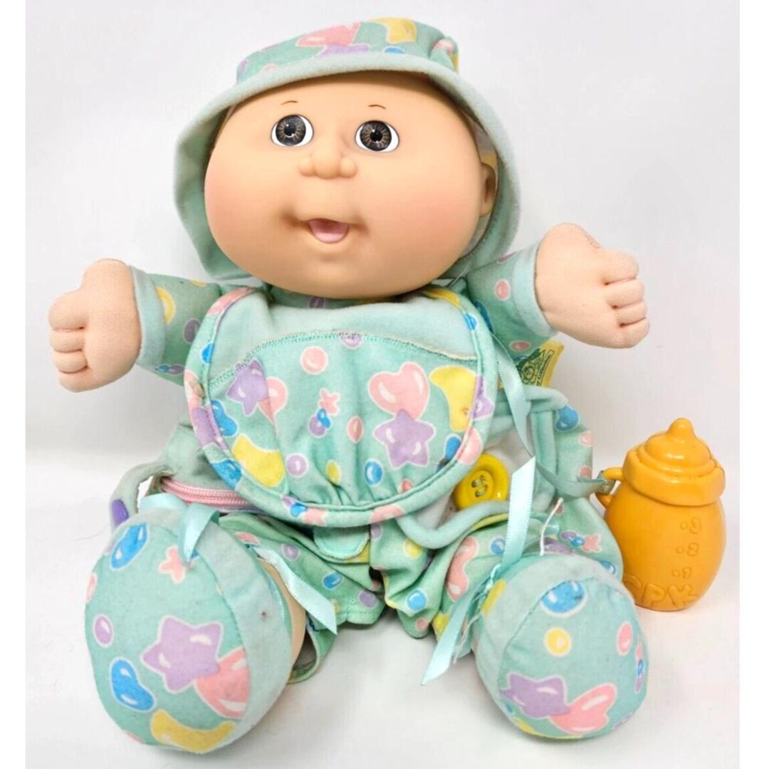 1992 Cabbage Patch Kids Love N Care Green Toddler Collection Baby W ...