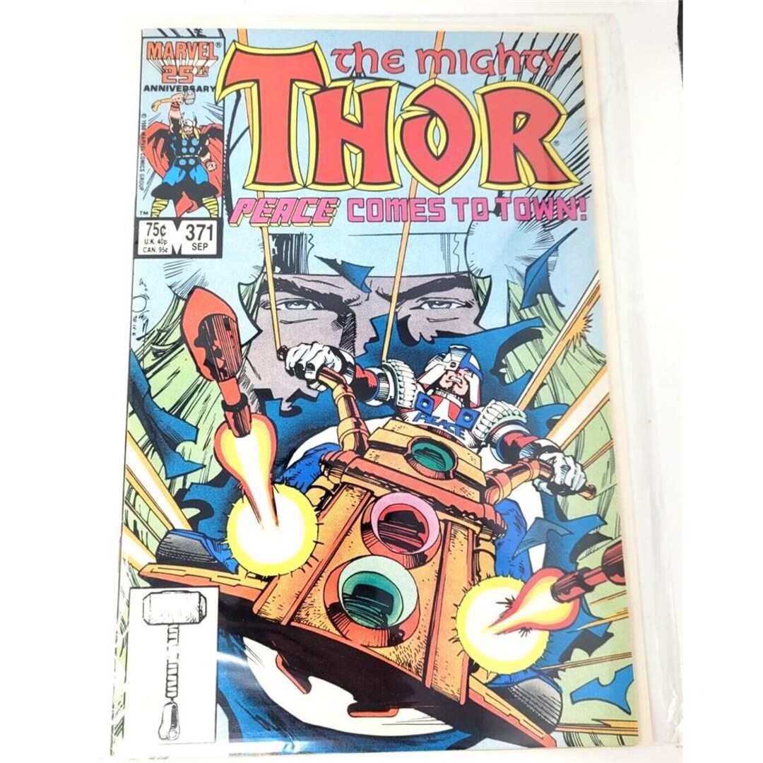 The Mighty THOR #371 SEP 1986 Marvel VF+ New 1st Justice Peace - Etsy