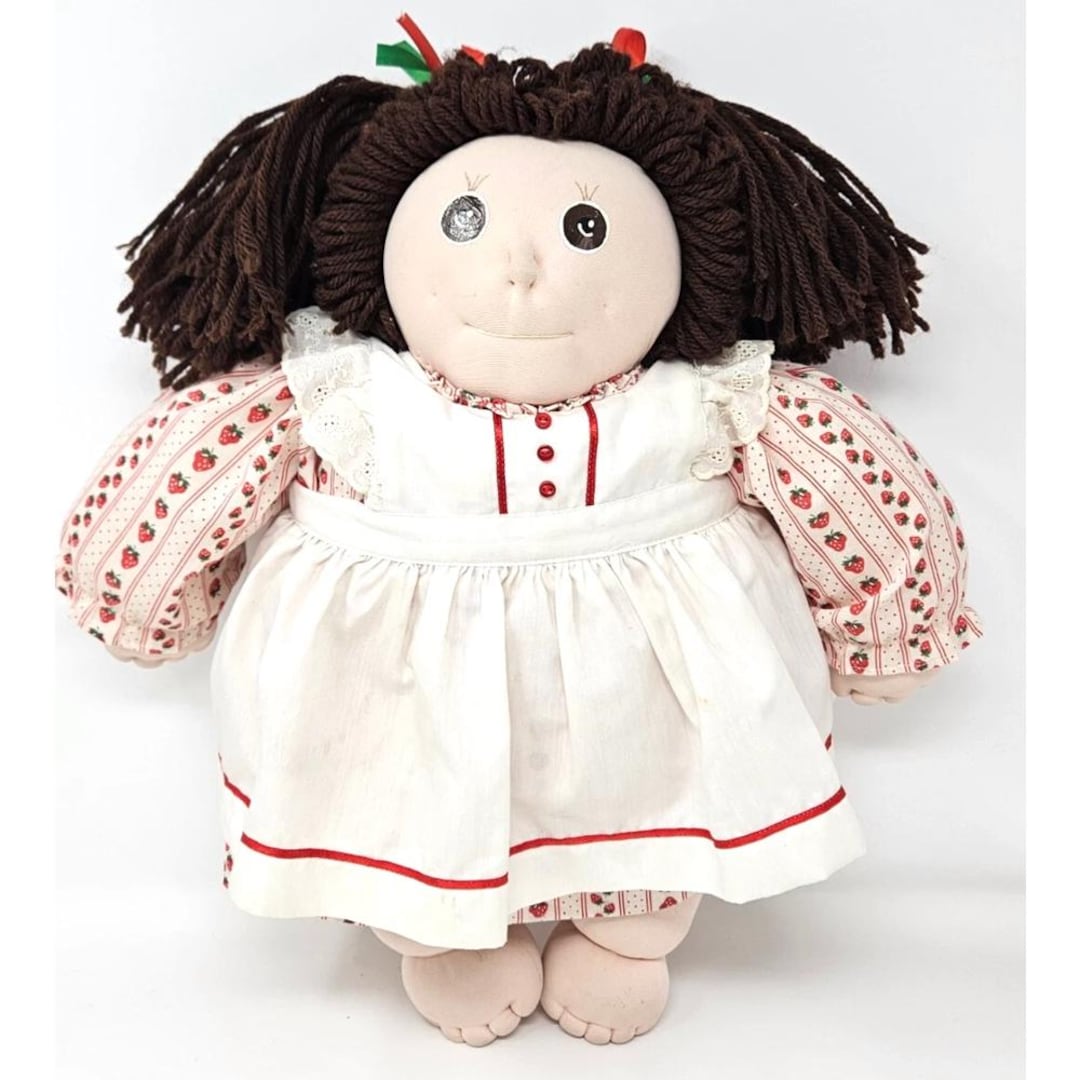1980s Homemade Cabbage Patch Kids Look a Like Doll W/ Strawberry Outfit ...