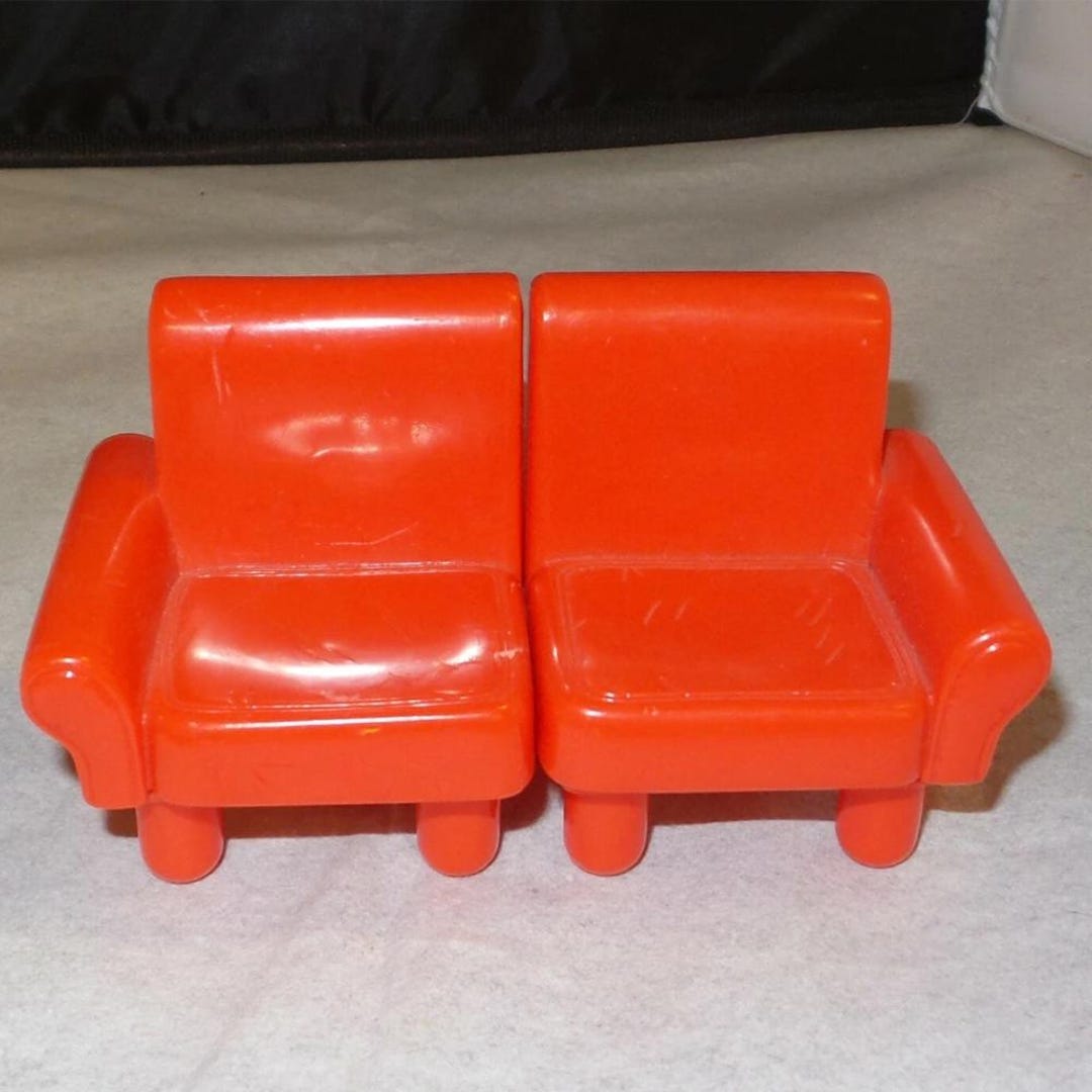 Mattel Loving Family - Red Sofa Couch - 2 Chairs - Etsy