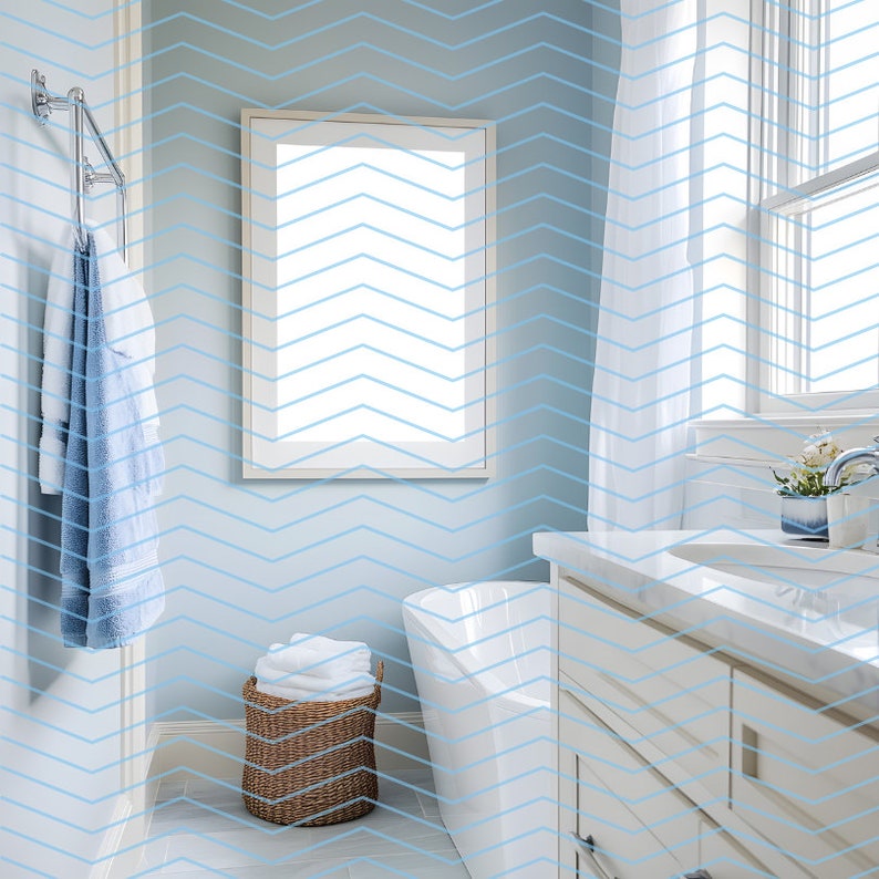 Minimalist Bathroom Poster Mockup PSD | Elegant Frame Display ...