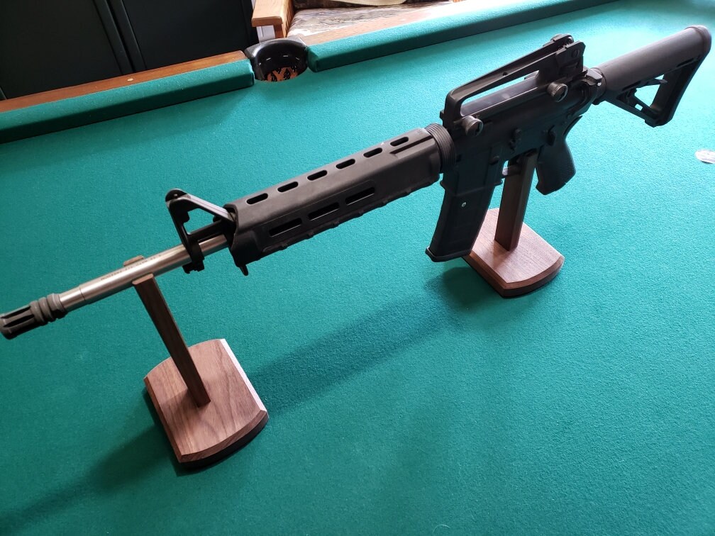 AR Display Stand, Gun Storage, Made From Walnut - Etsy