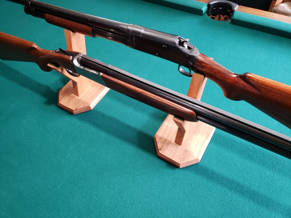 Double Rifle Display Stand Gun Storage Made From Poplar - Etsy