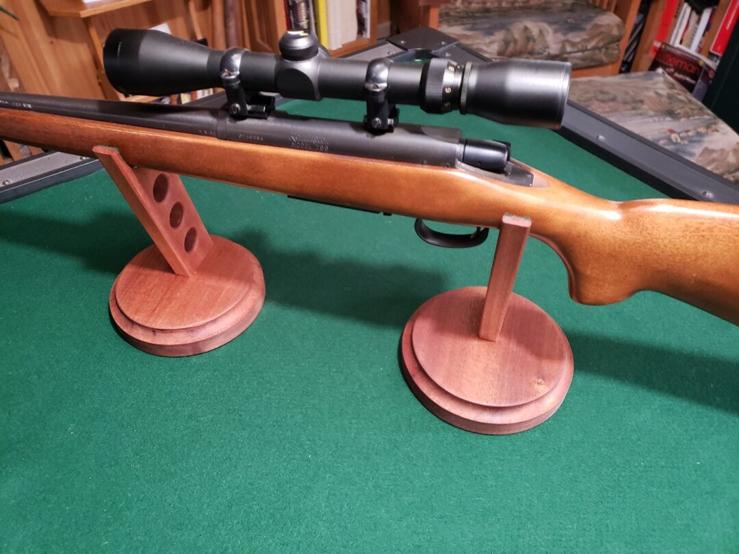 Rifle or Shotgun Display Stand, Gun Storage, Made From Sapele - Etsy