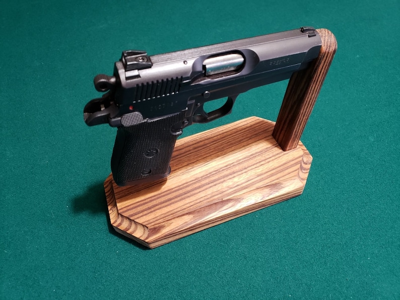 Revolver Display Stand, Gun Storage, Made From Zebrawood - Etsy