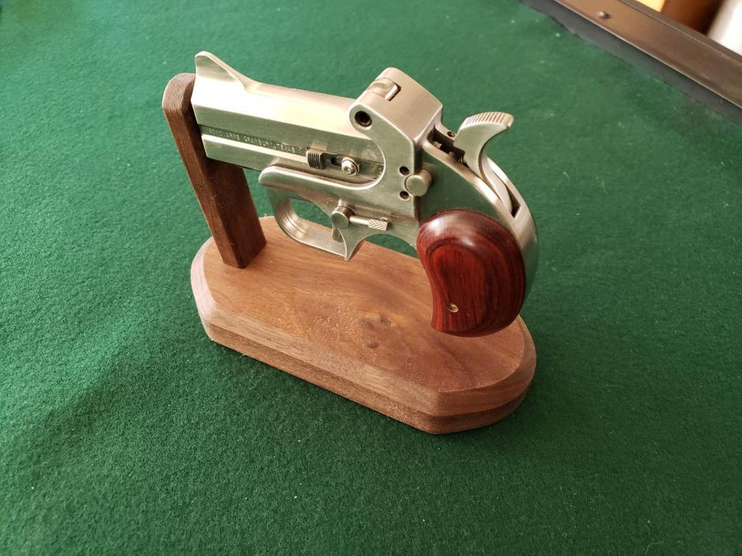 Revolver Display Stand, Gun Storage, .45 Derringer, Made From Walnut - Etsy