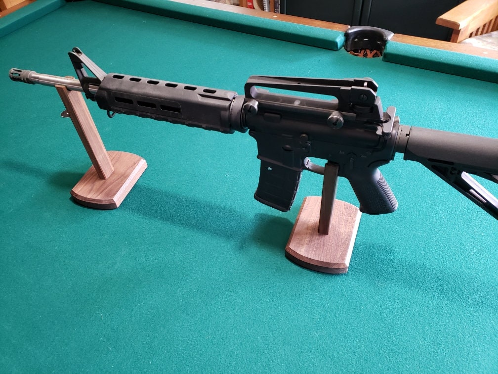 AR Display Stand, Gun Storage, Made From Walnut - Etsy