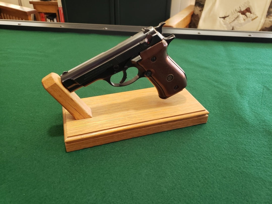 Revolver Display Stand, Gun Storage, Made From White Oak - Etsy