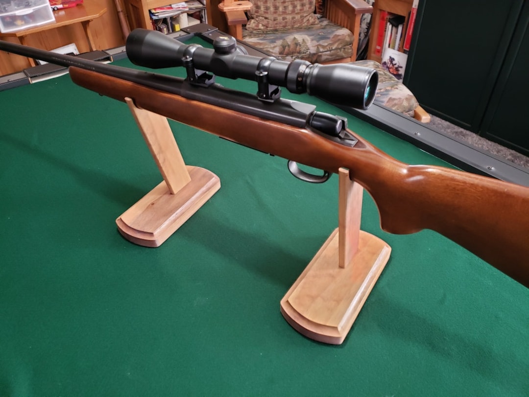 Rifle Display Stand, Gun Storage, Made From Walnut - Etsy