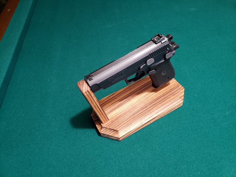 Revolver Display Stand, Gun Storage, Made From Zebrawood - Etsy