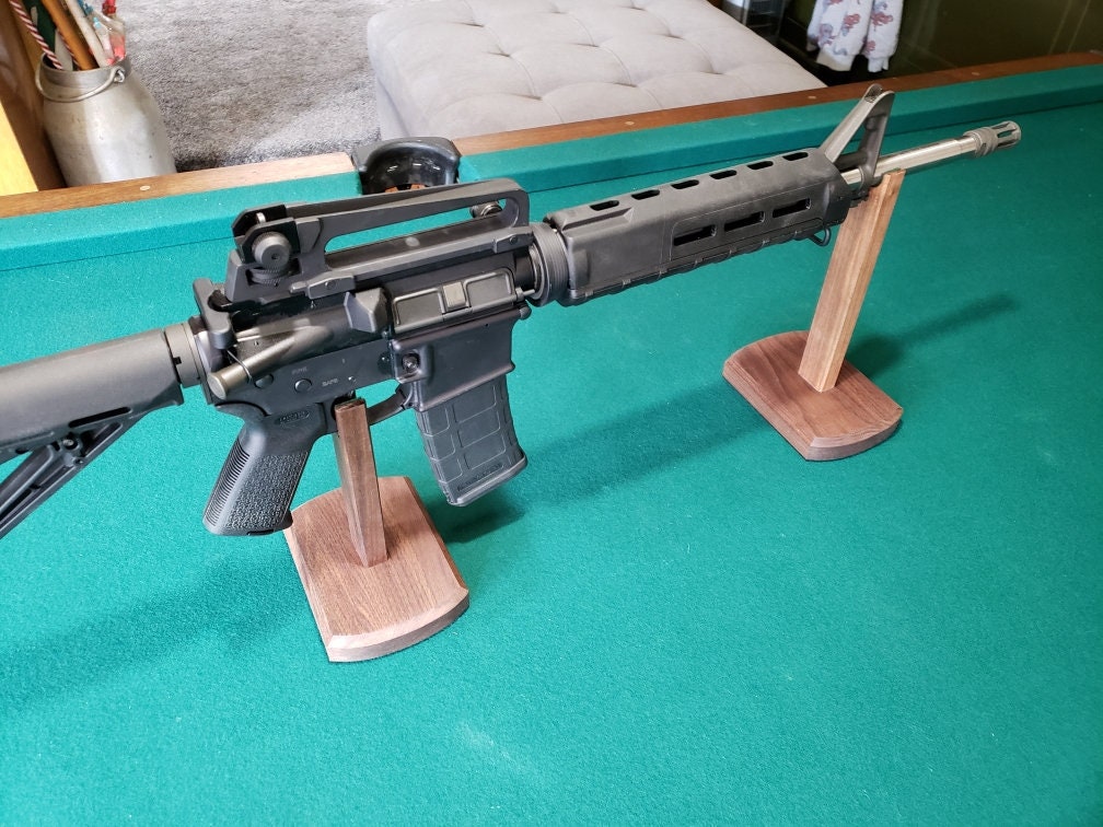 AR Display Stand, Gun Storage, Made From Walnut - Etsy