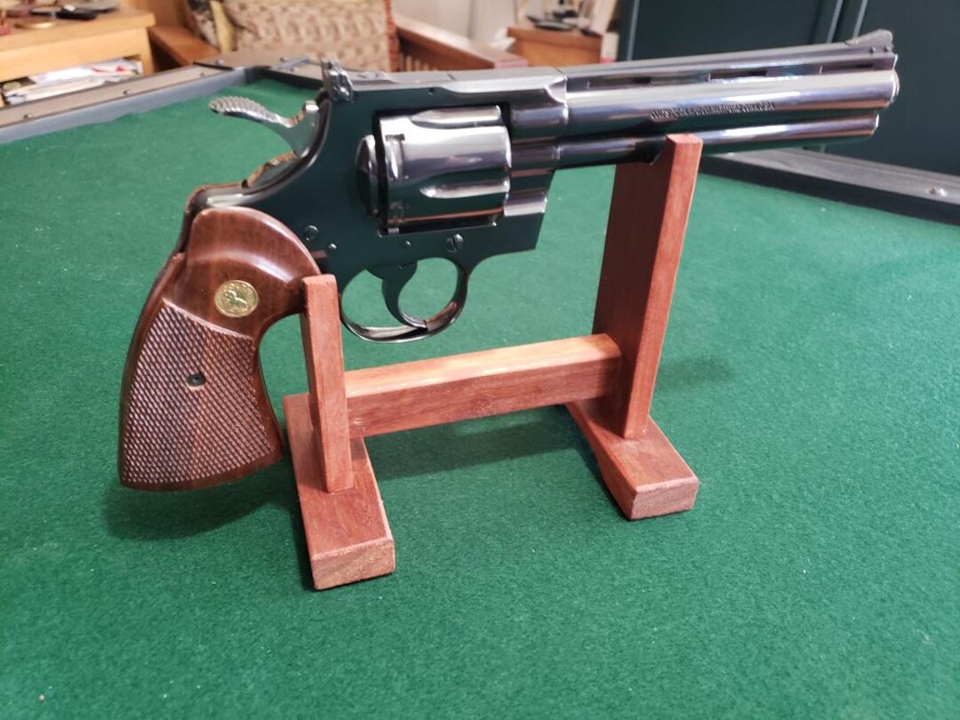 Revolver Display Stand, Gun Storage, Made From Listos Wood - Etsy