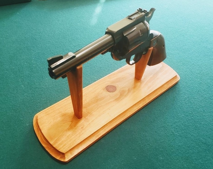 Single Action Revolver Display Stand, Gun Storage, Made From Pine - Etsy