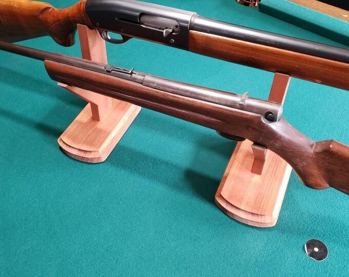 Double Rifle Display Stand, Gun Storage, Made From Sapele - Etsy