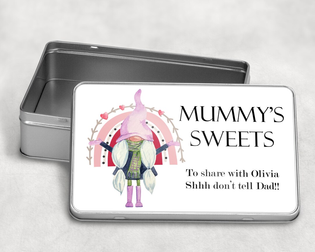 Personalised Sweet Tin, Treat Tin, Sweet Box, Personalised Sweet Box ...