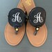 Personalized Medallion Sandals/ Medallion Sandals/ Monogrammed | Etsy