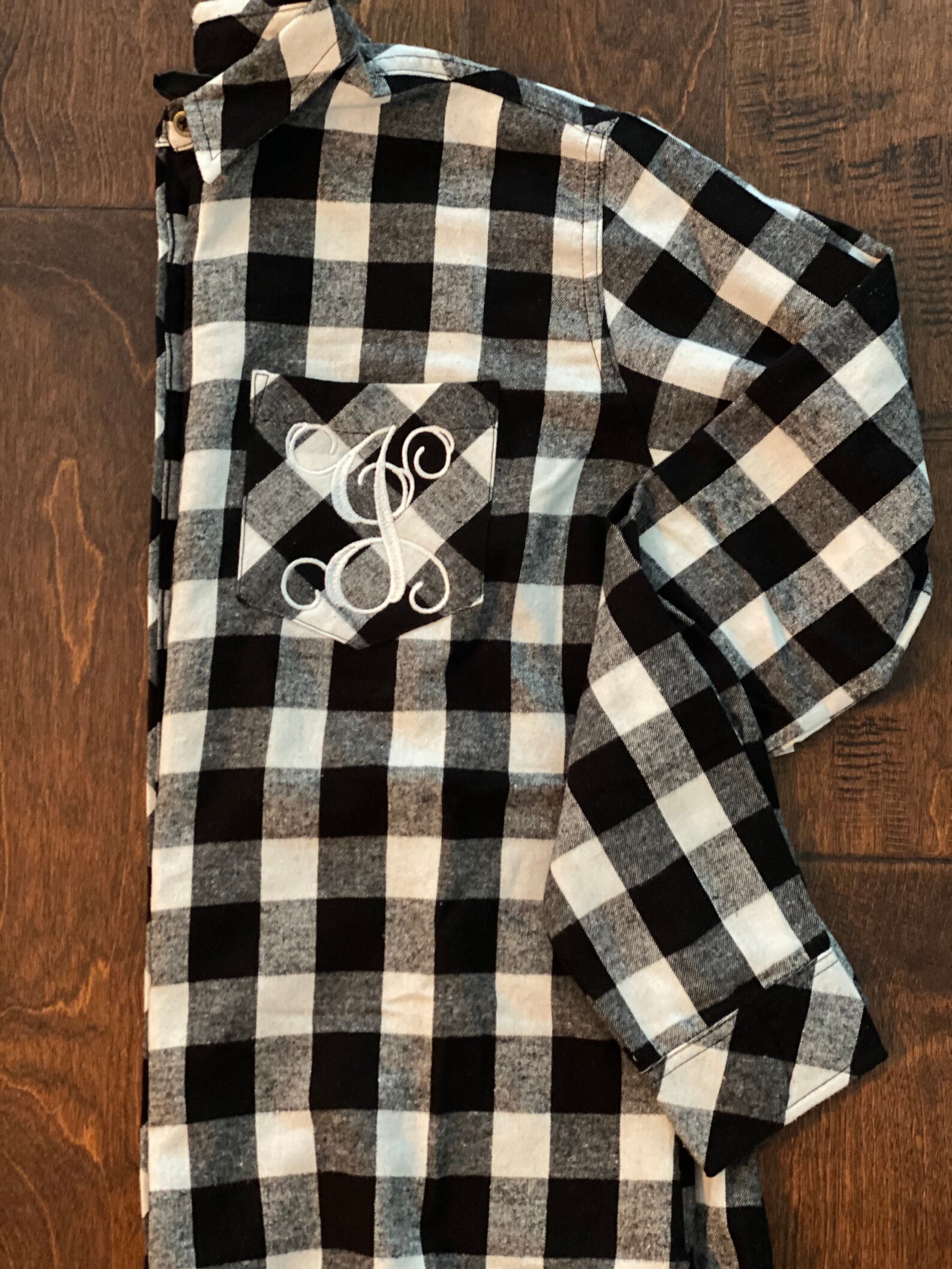 Monogrammed Flannel Shirt Custom Flannel Shirt | Etsy