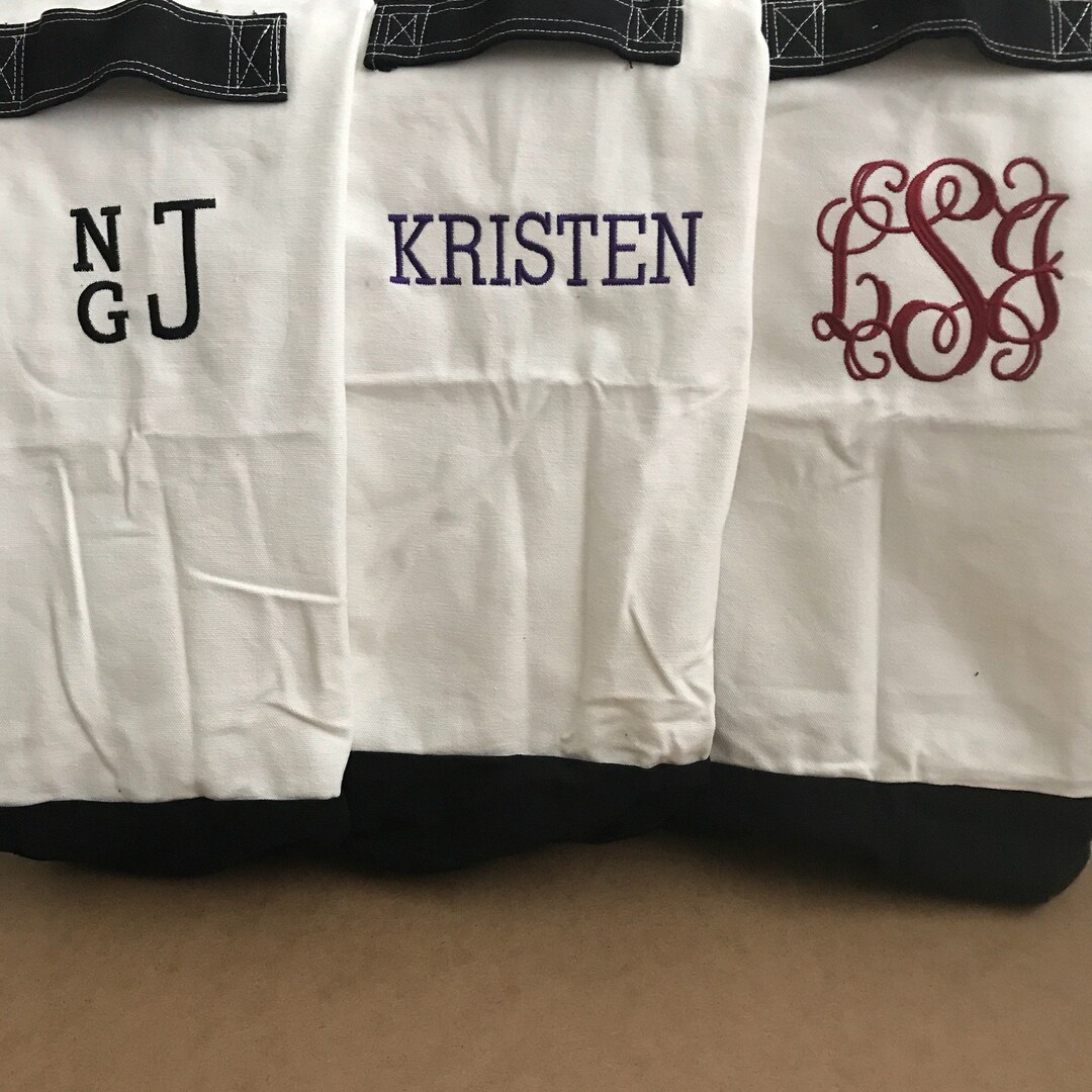 Monogrammed Canvas Laundry Bags, Laundry Bag, Canvas Laundry Bag ...