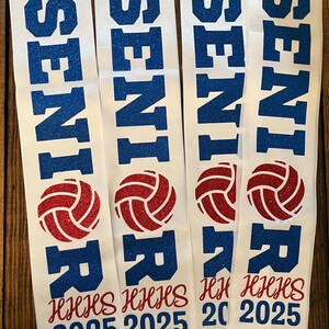 Senior Sports Sashes - Team Sashes - Personalized Senior Sash - Custom ...