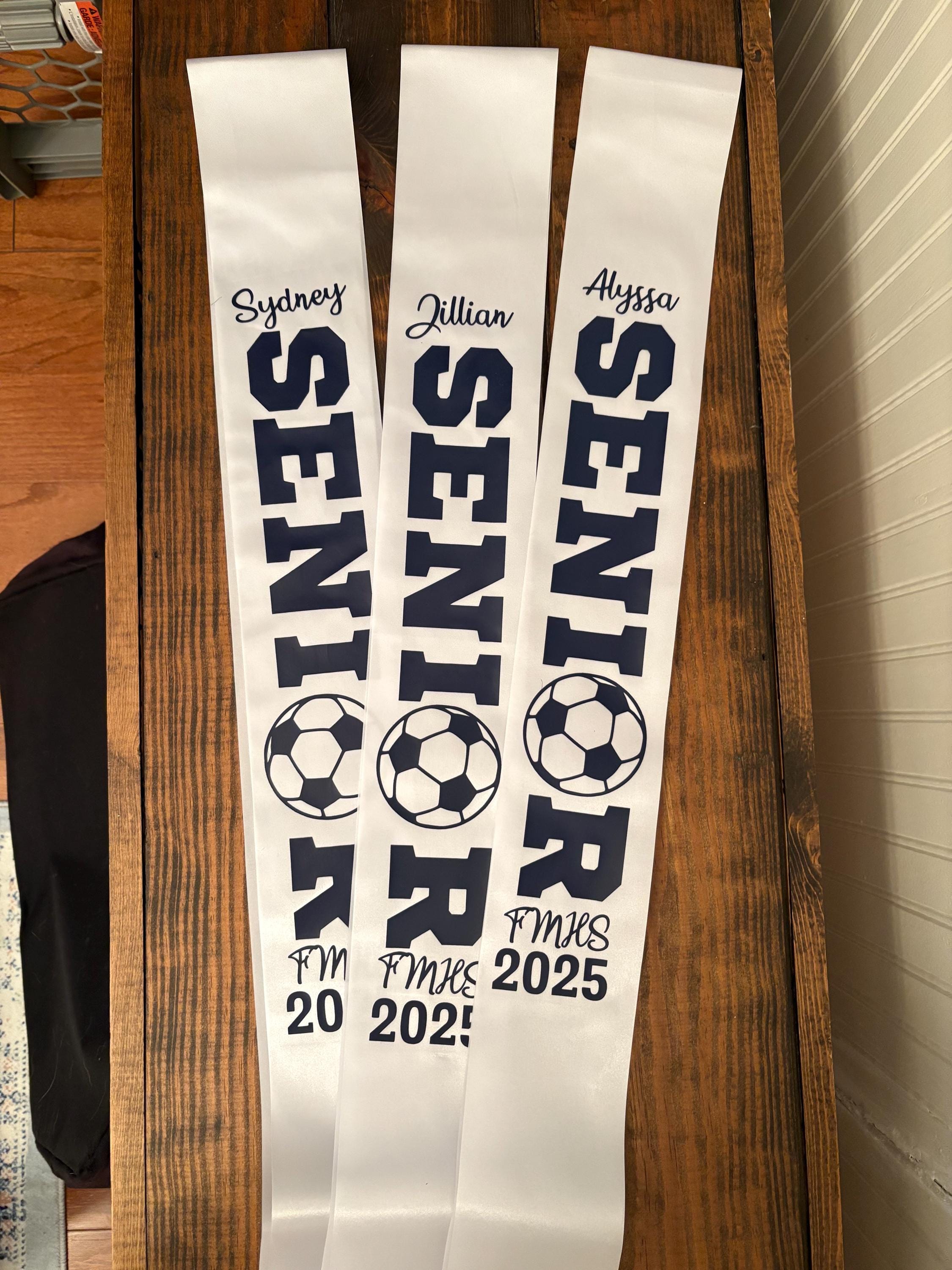 Senior Sports Sashes - Team Sashes - Personalized Senior Sash - Custom ...