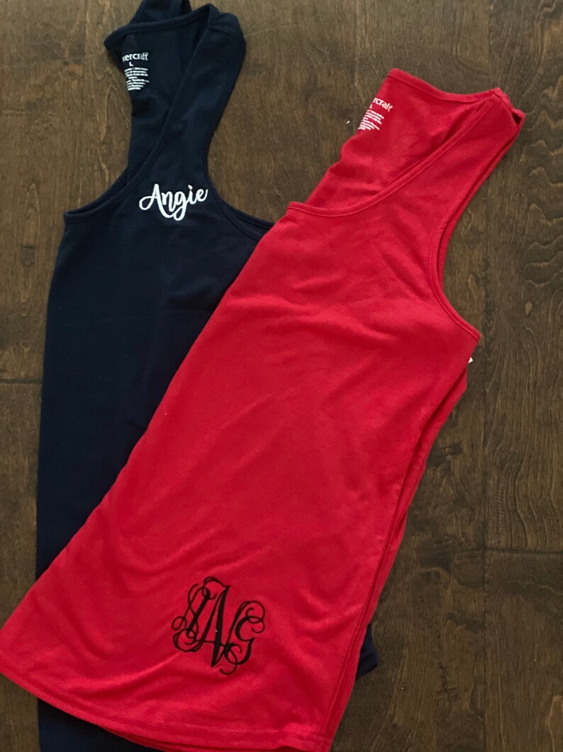 Custom Workout Tanks Racerback Tanks Racerback Tank Tops | Etsy