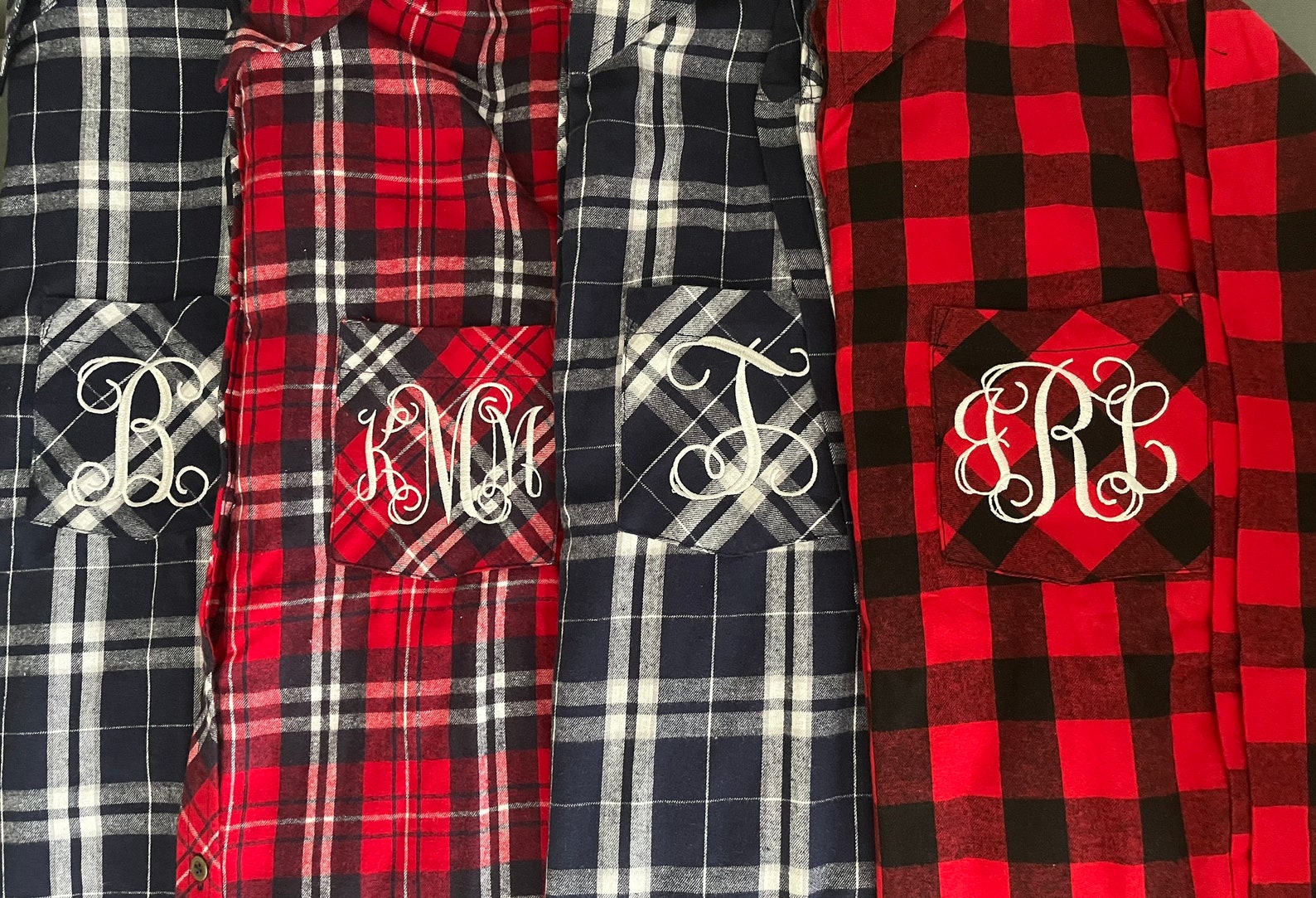 Monogrammed Flannel Shirt Custom Flannel Shirt - Etsy