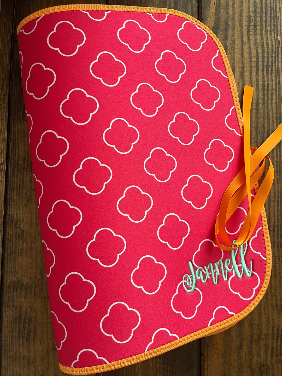 Monogrammed Swimsuit Saver - Personalized Neoprene Pool Mat - Etsy