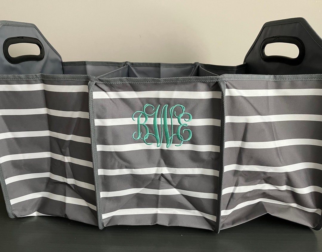 Monogrammed Trunk Organizer - Etsy