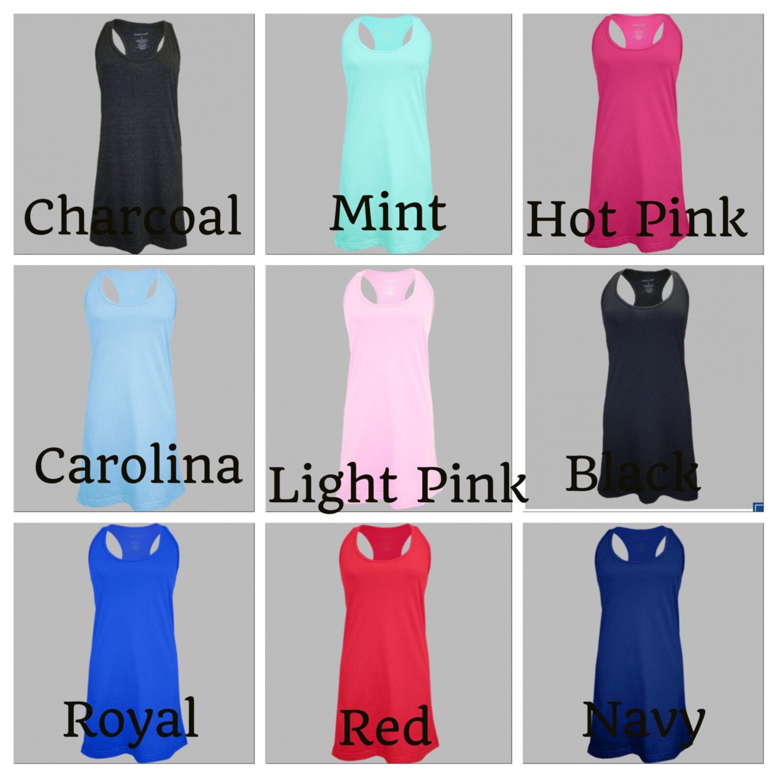 Monogrammed Racerback Dresses/ Monogram Dresses/ Monogrammed | Etsy