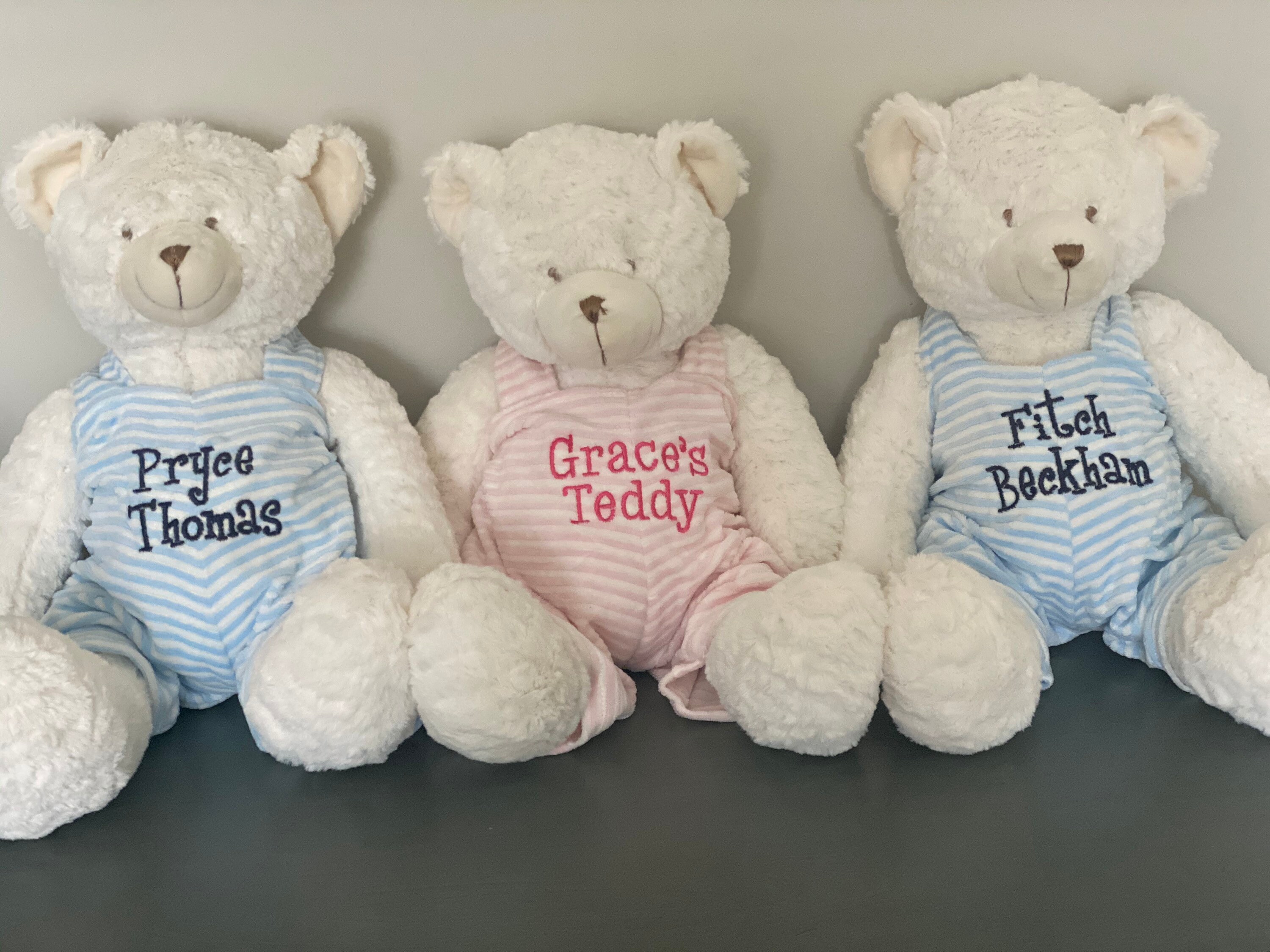 Personalized Teddy Bear/ Monogrammed Teddy Bear/ Plush Teddy - Etsy