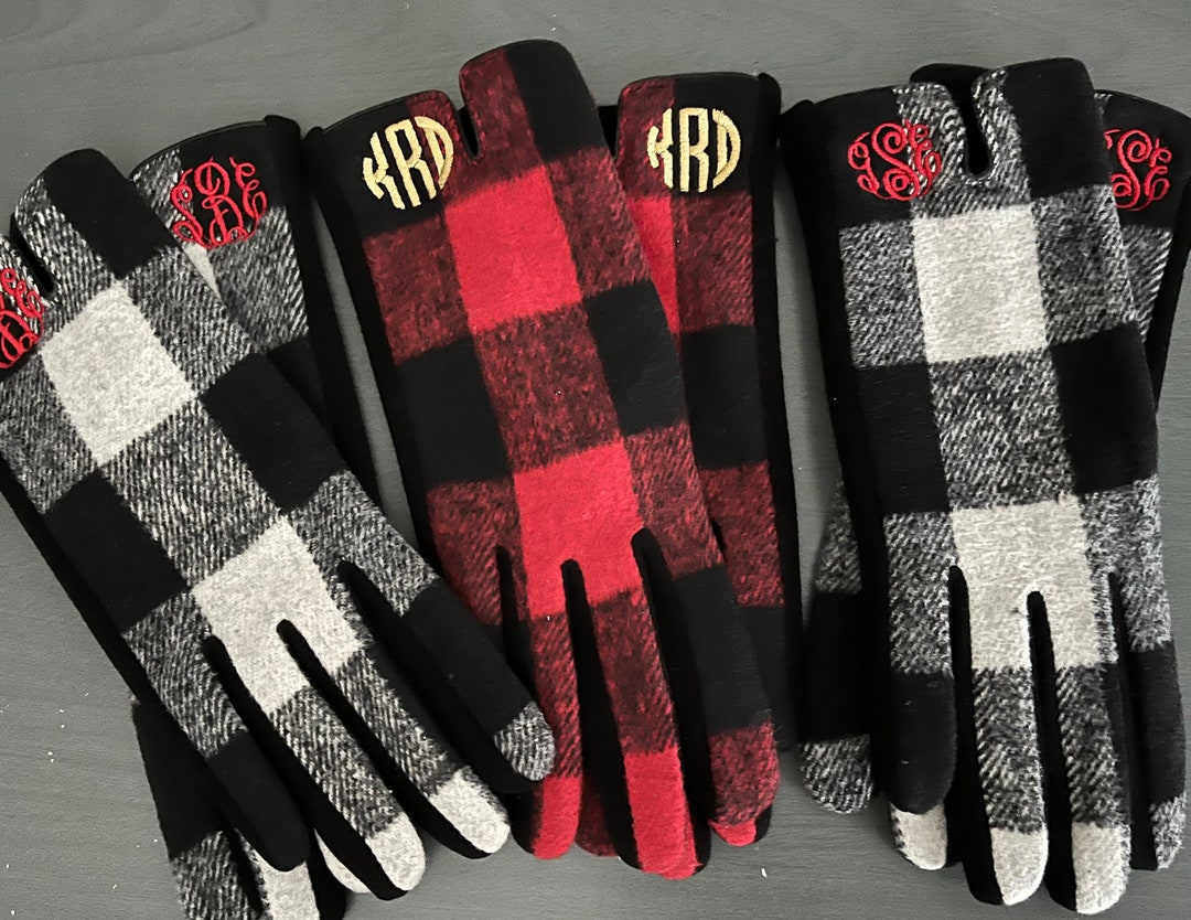 Monogrammed Touchscreen Gloves Custom Touch Screen Gloves Personalized ...