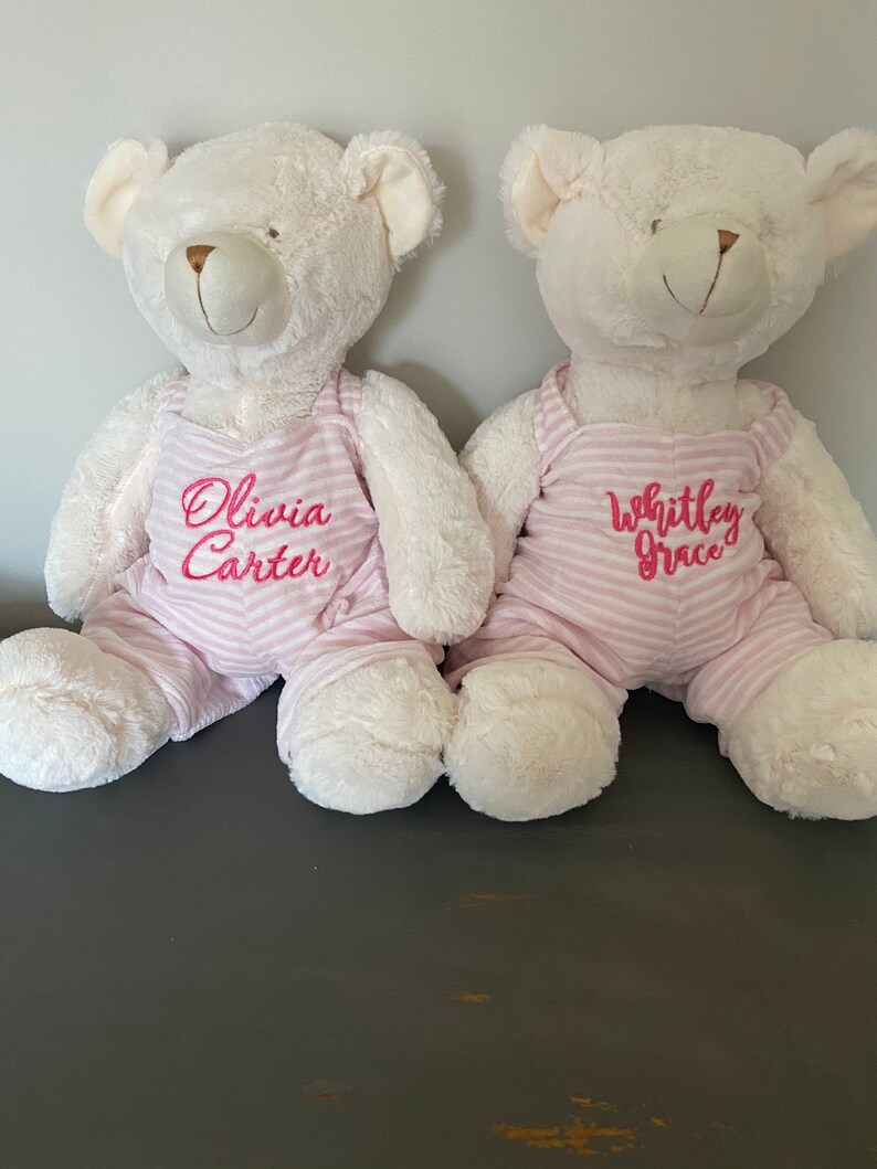 Personalized Teddy Bear/ Monogrammed Teddy Bear/ Plush Teddy | Etsy