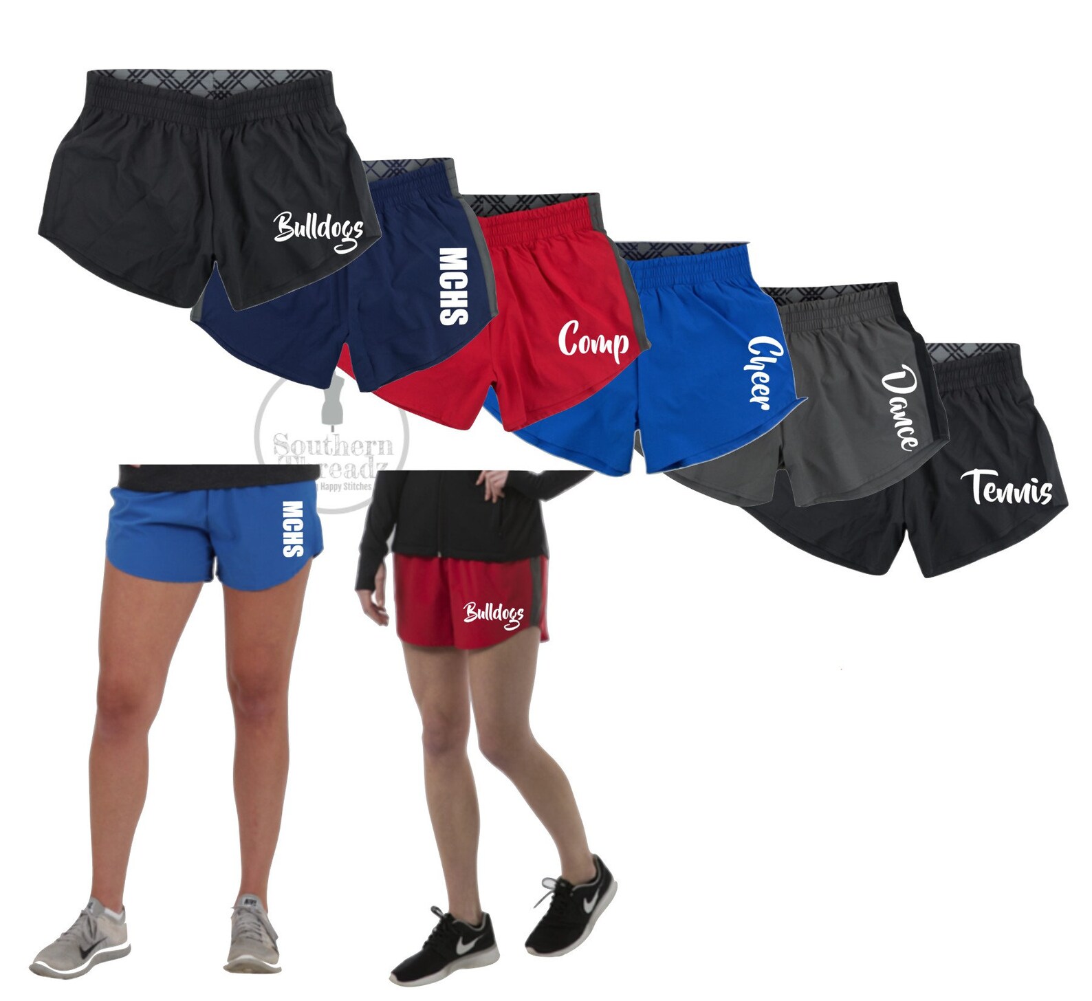 Monogrammed Shorts Monogram Workout Shorts Monogram - Etsy